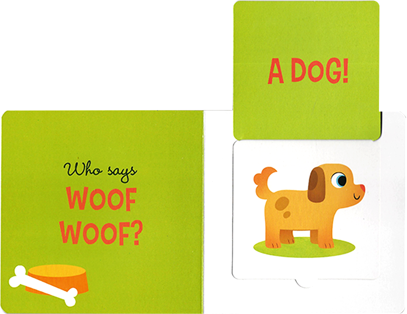 Learning is Fun. INTERACTIVE LIFT-A-FLAP BOOK-WHO MAKES THIS SOUND