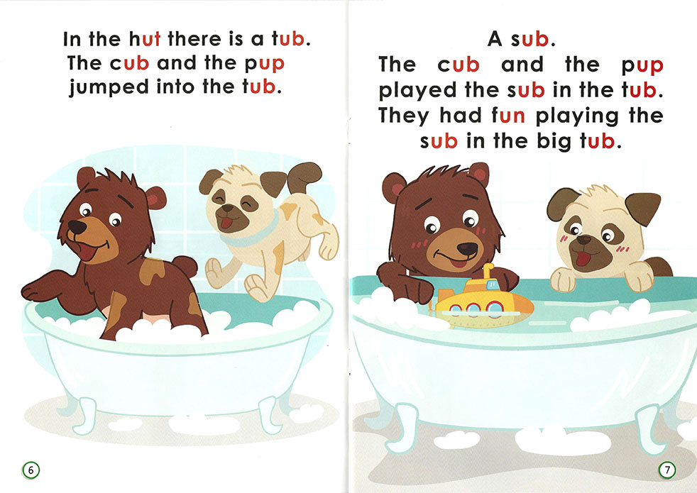 Learning is Fun. SMART KIDS PHONICS IN READING BOOK 5-THE CUB & THE PUP ...